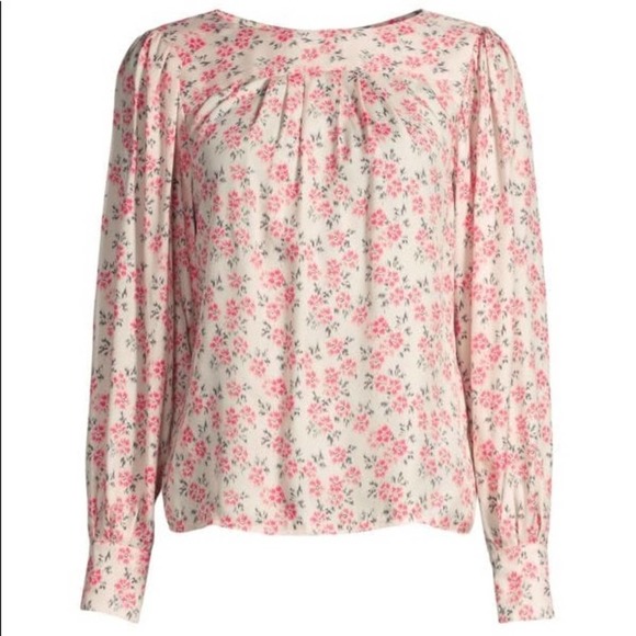 Rebecca Taylor | Tops | Nwt Rebecca Taylor Ikat Fleur Blouse Long ...
